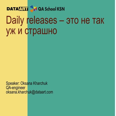 Oksana Kharchuk - Daily releases | PPT
