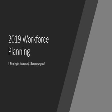 Presentation 2019 Workforce Planning | PPTX | Human Resources | Business
