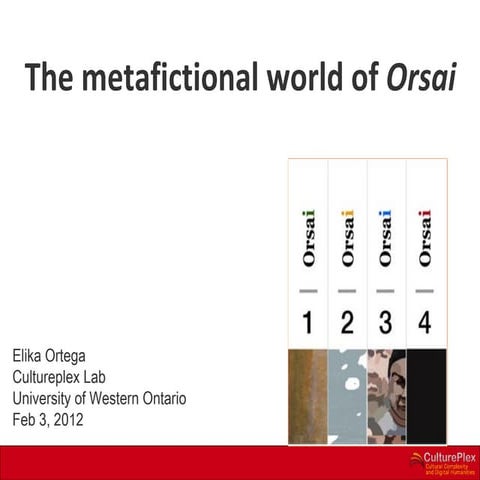 The Metafictiona World of Orsai | PPT