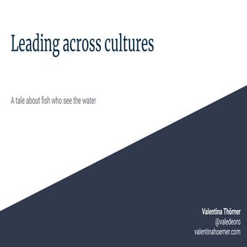 Presentation: Leading Across Cultures | PDF