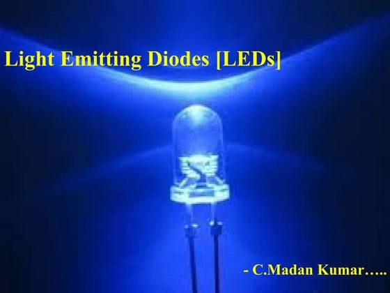 LED's Presentation | PPTX | Chemistry | Science