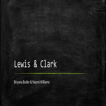 Lewis And Clark