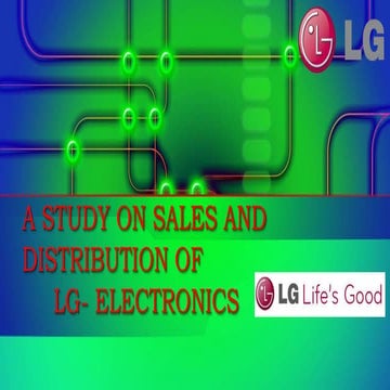 sales and distribution of LG electronocs | PPTX