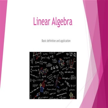 Presentation Linear Algebra.pptx easy pp | PPTX