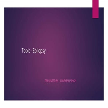 Epilepsy Pptx