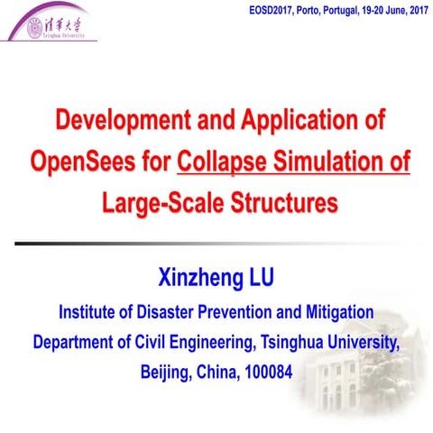 Development And Application Of Explicit Methods In Opensees For Collapse Simulation Of Large