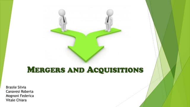 Mergers and acquisition ppt | PPTX