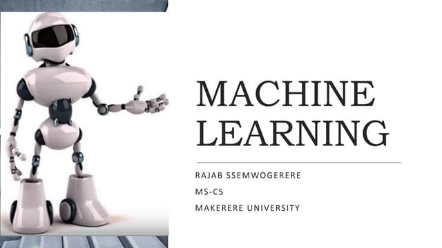 Presentation Machine Learning Ppt