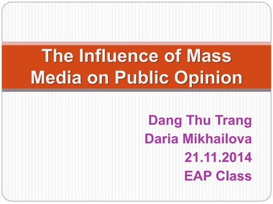 Media Influence Through My Life | PDF