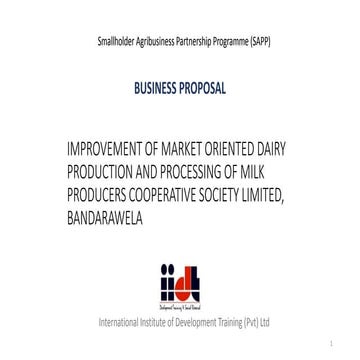 Presentation milk producers cooperative society bandarawela | PPTX
