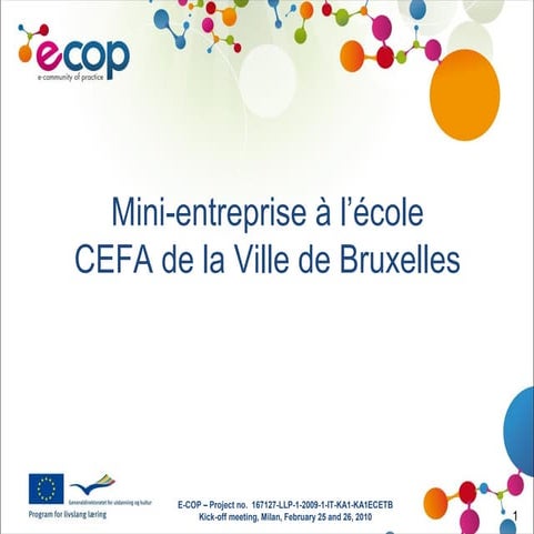 Presentation mini entreprise à l'école | PPT