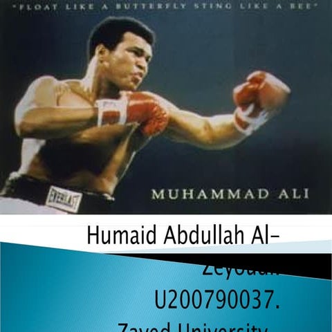 Muhammad ali presentation | PPTX