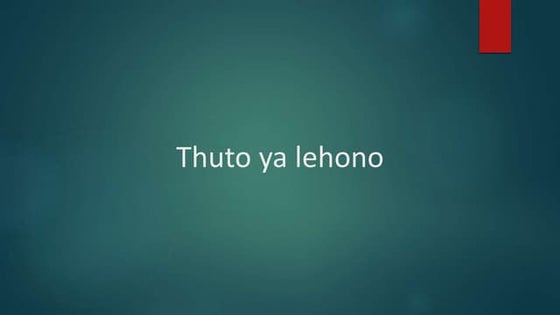 Mehuta ya maina | PPT