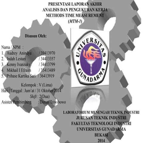 Method Time Measurement | PPTX