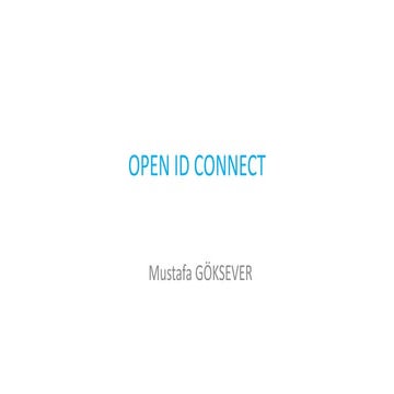 Open ID Connect | PPT