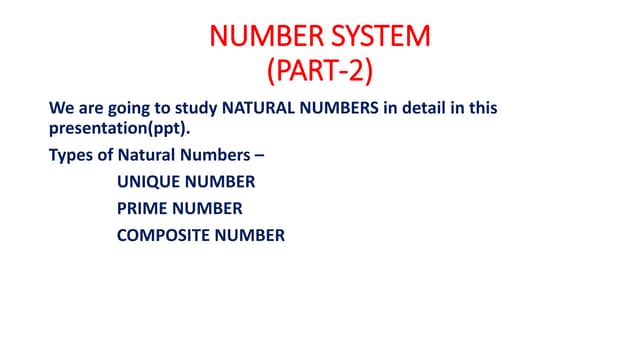 Prime and Composite Numbers | PPTX