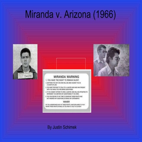 Miranda v arizona (1966) | PPT
