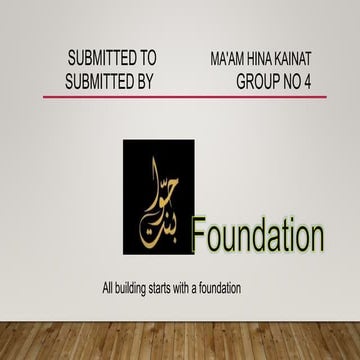 Bint e Hawa Foundation NGO | PPTX | Government Support and Welfare | Financial Assistance