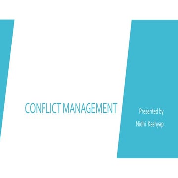 Conflict management | PPT