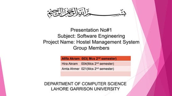 Hostel management system Software Engineering SRS | PDF