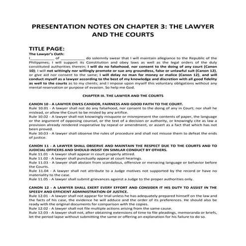 Presentation notes on chapter 3 | PDF