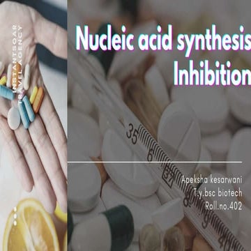 Nucleic acid synthesis inhibition | PPTX