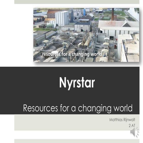 Presentation nyrstar | PPT