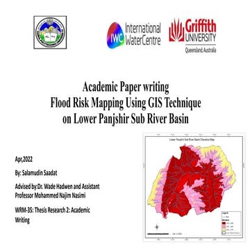 Flood risk mapping using GIS and remote sensing | PPTX