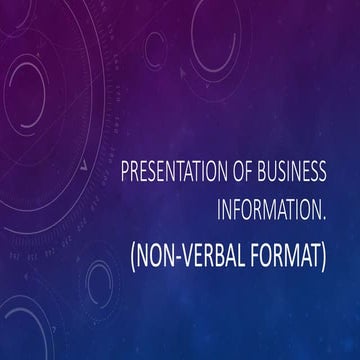 Presentation of business information | PPTX