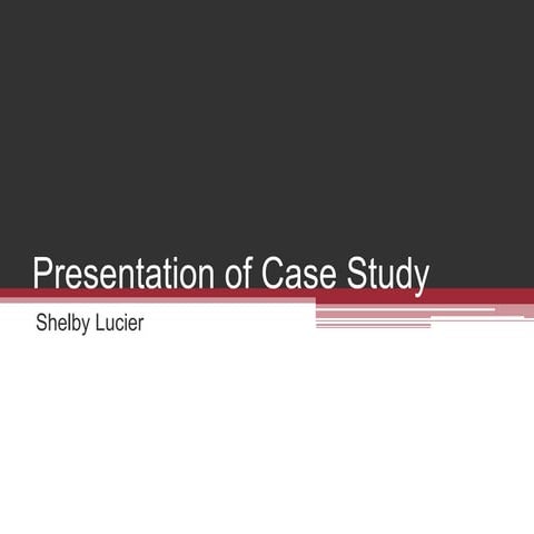 Presentation of Case Study | PPT
