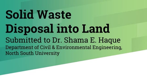 Landfill design and operation | PPTX