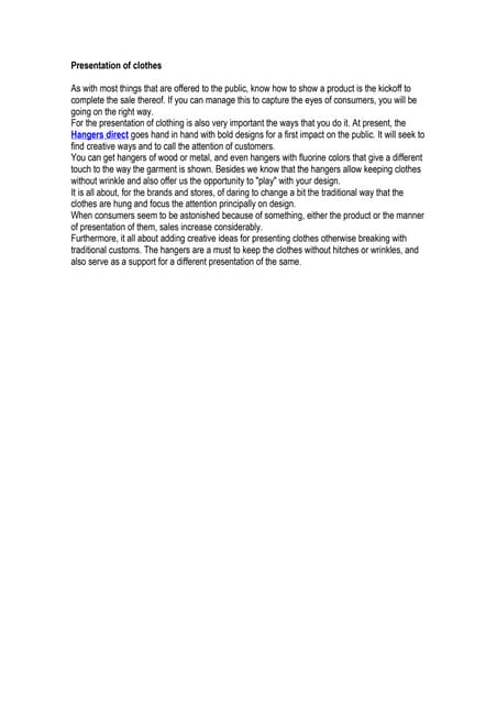 English Vocabulary Presentation: Clothes | PPT