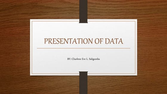 Data presentation and interpretation I Quantitative Research | PPT