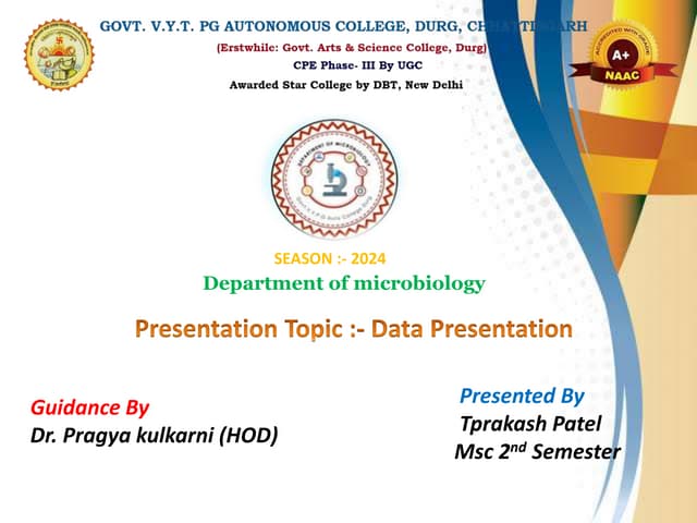 PRESENTATION OF STATISTICAL DATA | PPTX