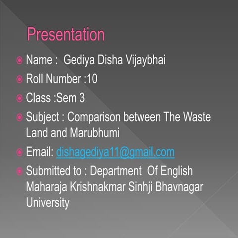 Presentation of disha | PPTX
