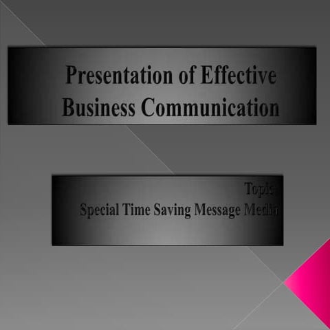 Presentation of effective business communication aa | PPTX
