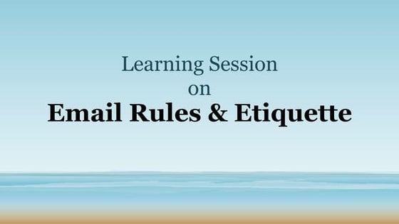Effective E Mail Communication | PPTX