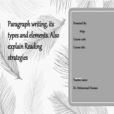 Presentation of english | PPT