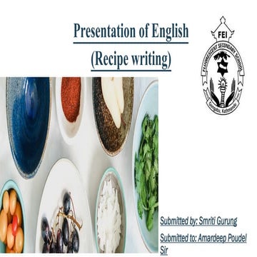 Presentation of english | PDF