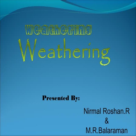 Weathering | PPT