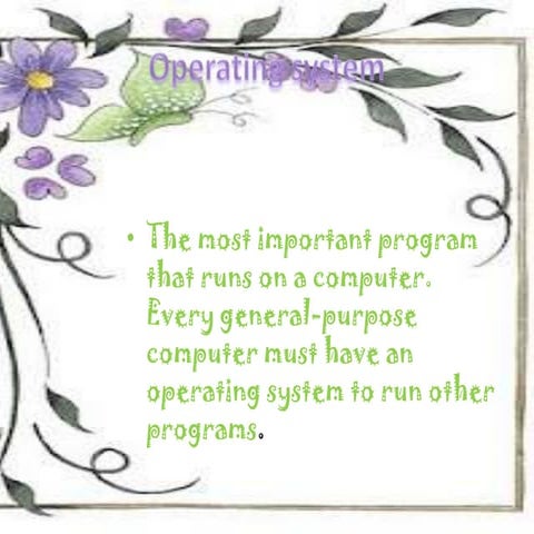 operating systems | PPTX