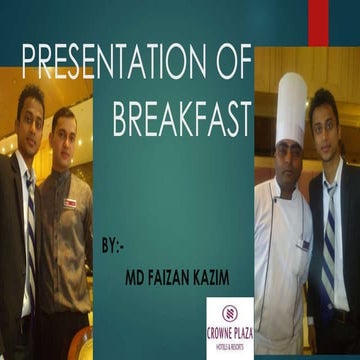 Presentation of having breakfast | PPT