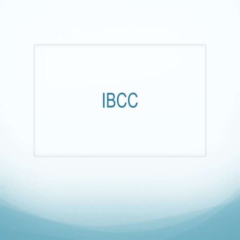 Presentation of IBCC | PPT