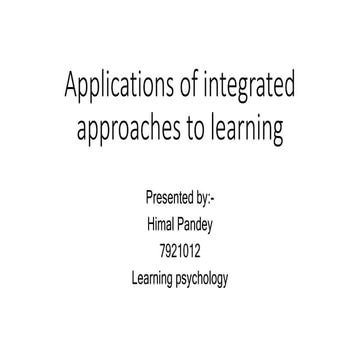 Presentation of learning psychology.pptx | Free Download