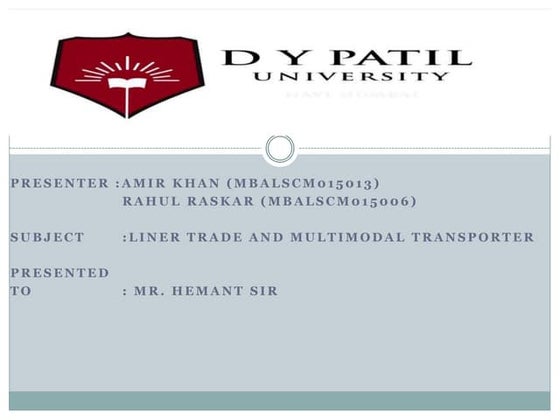 Air & Ocean Freight Operations | PPT