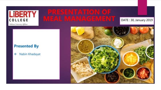 Meal management | PPT