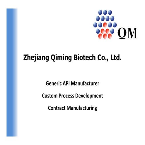 Presentation Of Qiming Biotech August 2012 | PDF