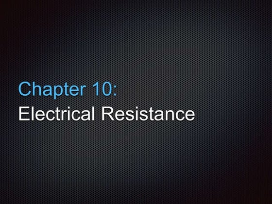 Resistors - Basics | PDF | Physics | Science