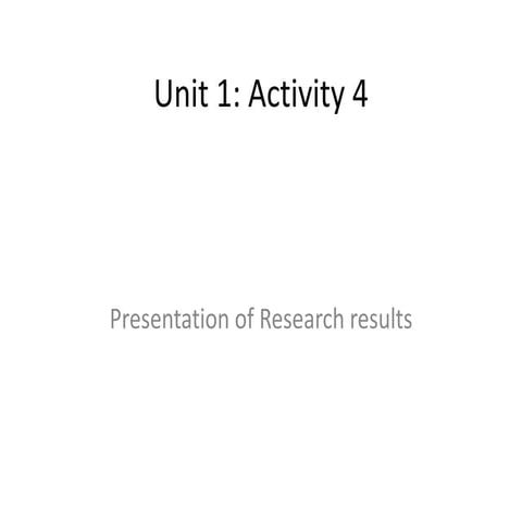 Presentation of research results | PPTX