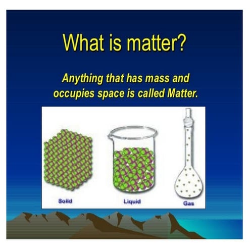 Presentation of science(matter) | PDF | Science